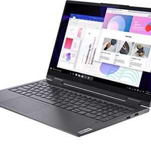 Lenovo Yoga 7i 2-in-1 15.6-inch FHD Touchscreen Premium Laptop PC, Intel Quad-Core i5-1135G7, Intel Iris Xe Graphics, 8GB DDR4 RAM, 256GB SSD, Backlit Keyboard, Windows 10 Home 64 bit, Gray