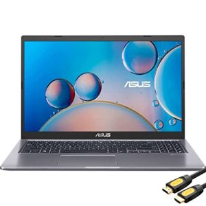 asus vivobook 15 , 15.6” fhd nanoedge display, 11th gen intel core i3-1115g4@3ghz, 8gb ddr4 ram, 256gb pcie ssd, usb-c, hdmi, keypad, webcam, sps hdmi cable, win 11, slate grey, (f515e)