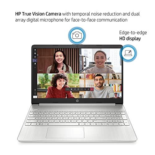 HP 2022 Newest Laptop Computer, 15.6" HD Display, Dual Core Intel i3-1115G4 (Upto 4.1GHz,Beats i5-1030G7), 8GB RAM, 256GB SSD, HD Webcam, Bluetooth, WiFi 6, 11+ Hour Battery, Win 11 S+MarxsolCables