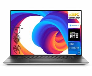 dell newest xps 9710 laptop, 17″ uhd+ touch display, intel i7-11800h, geforce rtx 3050, 64gb ram, 1tb ssd, webcam, backlit kb, fp reader, killer wi-fi 6, thunderbolt 4, win 11 home