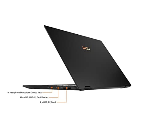 MSI Summit E16 Flip 16” QHD+ 120Hz Touchscreen 2-in-1 Business Laptop (Intel i7-1195G7, 16GB RAM, 2TB SSD, RTX 3050) Long-Battery Life, Backlit, Killer WiFi 6E, Thunderbolt 4, Fingerprint, Win 11 Pro