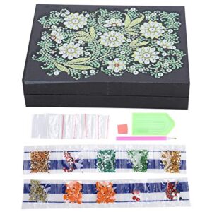 hilitand manual diy exquisite diamond painting storage organizer container kits, 5d special shaped rhinestone diamond painting box crystal craft interior painting for earrings,toys and makeup storage