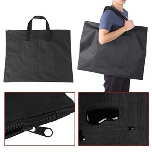 A2 Drawing Painting Board ,Waterproof Canvas Drawing Carry Bag Sketching Painting Art Carrying Storage Case with Adjustable Strap for Storing Painting Board Document Map Newspaper Magazine (Black)