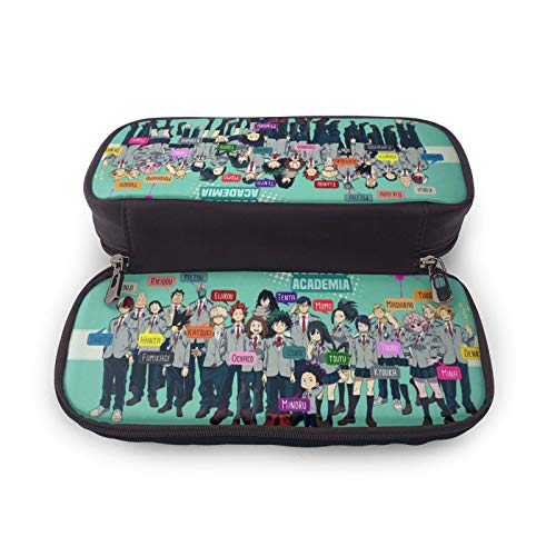 Hoxone My Hero Academia Pen Bag/Pencil Case Casual Cool Cute Student Learning Leather Custom Pencil Case Makeup Bag Fashion Pencil Case