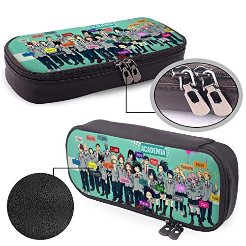 Hoxone My Hero Academia Pen Bag/Pencil Case Casual Cool Cute Student Learning Leather Custom Pencil Case Makeup Bag Fashion Pencil Case