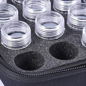 30 Slots Diamond Embroidery Box Plastic Beads Storage Container Box Multi Storage Jars DIY Nail Art Craft Diamond Painting Accessory Storage Case Boxes Small Parts Jewelry Organizer Case Zipper