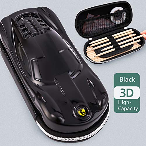 Sports Car Pencil Case, Pencil Case for boys, Pencil Case for School, Pencil Case for School boys,3D Pen Pouch Holder for School Students Boys Teens (black)