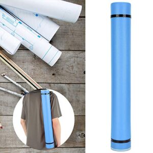 Blueprint Tube, Adjustable Waterproof Documents Storage Tube, for Maps Posters Documents Artworks(Blue)