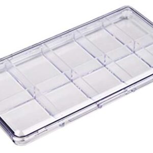 ArtBin 6907AB Slim Line 10 Compartment Small Art & Craft Organizer, [1] Plastic Storage Case, Clear