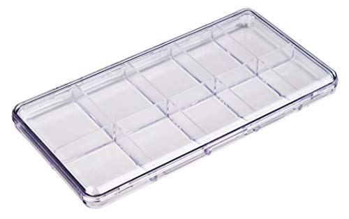 ArtBin 6907AB Slim Line 10 Compartment Small Art & Craft Organizer, [1] Plastic Storage Case, Clear