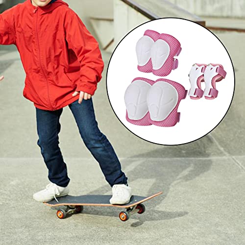 Colcolo Kids Pads Protective Adjustable for Skateboarding Rollerblading Boys Girls Child Children, Pink