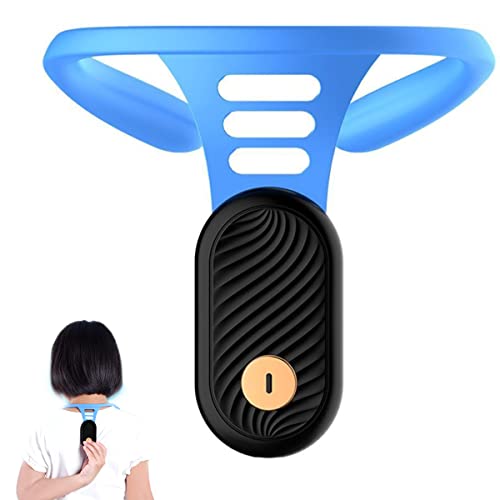 Body Shaping Neck Instrument for Kids Portable Posture Correction Device Intelligent Vibration Posture Trainer for Back Silicone Body Shaping Device for Boys Girls(Blue)