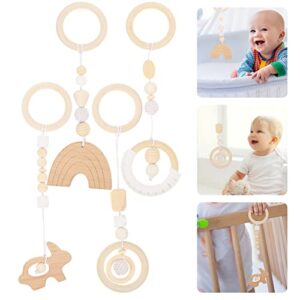 NUOBESTY 4Pcs Newborn Fitness Hanging Toys Infant Fitness Rack Pendants Baby Photo Props