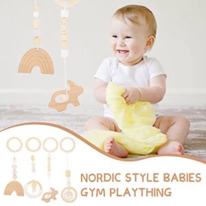 NUOBESTY 4Pcs Newborn Fitness Hanging Toys Infant Fitness Rack Pendants Baby Photo Props