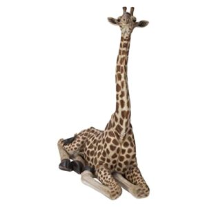 baby giraffe lying multi color polyresin