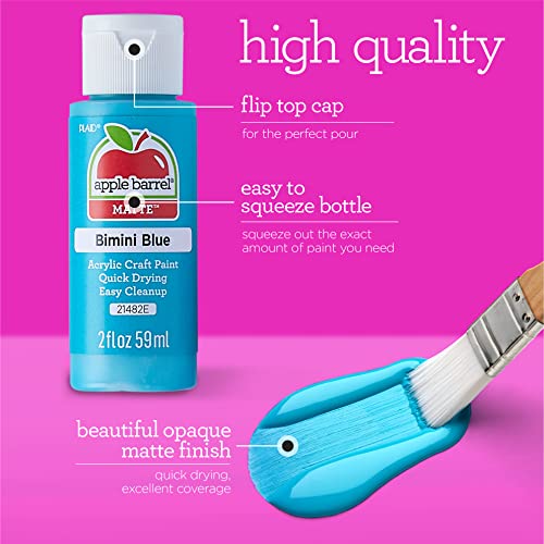 Apple Barrel Acrylic Paint, Light Lavender 2 fl oz Classic Matte Acrylic Paint For Easy To Apply DIY Arts And Crafts, Art Supplies With A Matte Finish