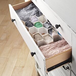 Whitmor 6025-3928 Honeycomb Drawer Organizer, White