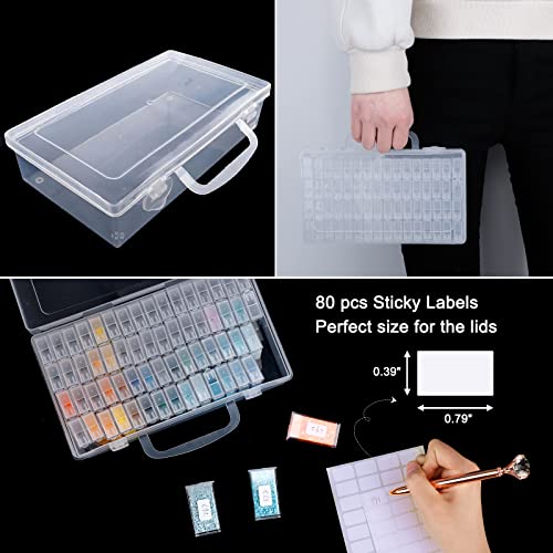 SGHUO 1 Pack 64 Grid Diamond Painting Tool Box