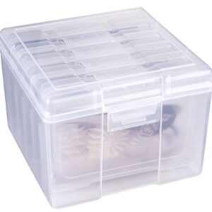 ArtBin 6947ZZ Photo & Craft Organizer Set, Large Box with [5] Plastic Storage Cases Inside, Clear