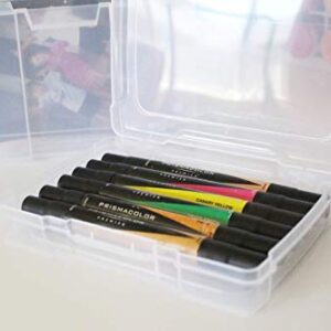 ArtBin 6947ZZ Photo & Craft Organizer Set, Large Box with [5] Plastic Storage Cases Inside, Clear