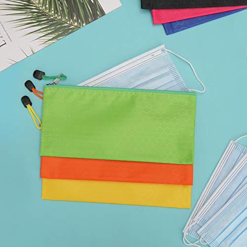 LABUK 29pcs Zipper Pencil Pouches, Small Zipper Pencil Bags, Waterproof Pencil Cases, for Office Travel Cosmetics 12 Colors