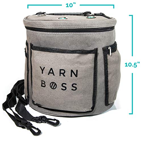 Yarn Boss Yarn Bag - Travel with Yarn & Knitting Supplies - Yarn Storage to Organize Multiple Projects and Keep Your Yarn Safe and Clean - Knitting and Crochet Supplies Yarn Holder