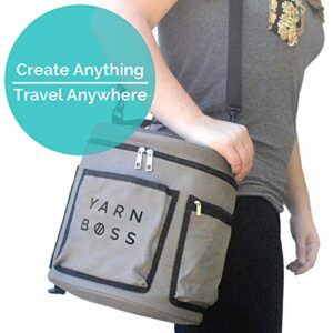 Yarn Boss Yarn Bag - Travel with Yarn & Knitting Supplies - Yarn Storage to Organize Multiple Projects and Keep Your Yarn Safe and Clean - Knitting and Crochet Supplies Yarn Holder