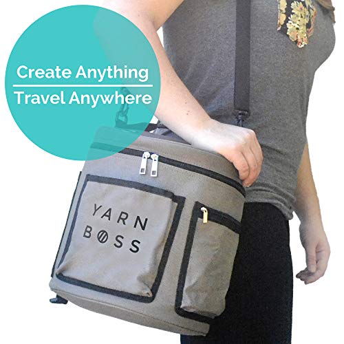 Yarn Boss Yarn Bag - Travel with Yarn & Knitting Supplies - Yarn Storage to Organize Multiple Projects and Keep Your Yarn Safe and Clean - Knitting and Crochet Supplies Yarn Holder