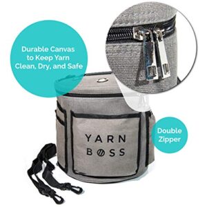 Yarn Boss Yarn Bag - Travel with Yarn & Knitting Supplies - Yarn Storage to Organize Multiple Projects and Keep Your Yarn Safe and Clean - Knitting and Crochet Supplies Yarn Holder