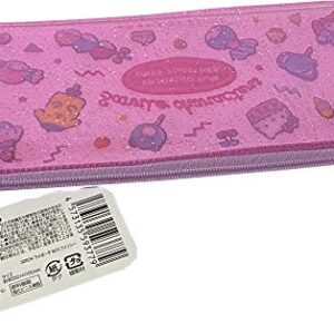 Sanrio Characters Flat Vinyl Glitter Pouch 20×10 cm Zipper Pen Accessories Case Bag (Fancy)