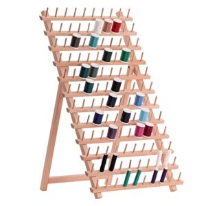 us art supply premium beechwood 120-spool sewing and embroidery thread rack