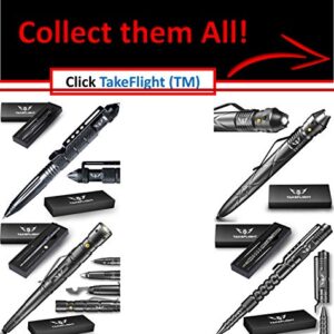 TAKEFLIGHT Tactical Pen Survival Gear – Aircraft-Grade Aluminum Tactical Multi Tool – Rugged, Lightweight EDC Pen Survival Tool with Glass Breaker - Cool Gadgets for Men - Father's Day Gifts for Men