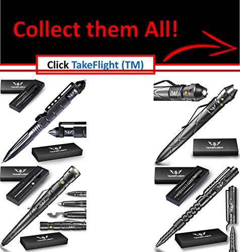 TAKEFLIGHT Tactical Pen Survival Gear – Aircraft-Grade Aluminum Tactical Multi Tool – Rugged, Lightweight EDC Pen Survival Tool with Glass Breaker - Cool Gadgets for Men - Father's Day Gifts for Men