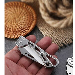 SHixu Folding Knife2Pcs Mini Keychain Knife Men's and Women's Pocket Knife Used for Cutting Rope, Paper Boxes and Fruits Easy to Carry Daily. Closed Length 3.15Inch/8cm