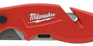 Milwaukee 48-22-1901F Fastback Utility Knife with Wire Stripping Compartment, and Gut Hook (3 Pack of 48-22-1901)