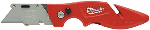 Milwaukee 48-22-1901F Fastback Utility Knife with Wire Stripping Compartment, and Gut Hook (3 Pack of 48-22-1901)