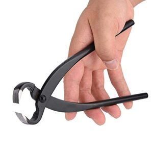 Omabeta 205mm Grade Manganese Steel Alloy Concave Root Cutters Bonsai Tools Branch Cutter Knob Cutter with Ergonomic Handles Black