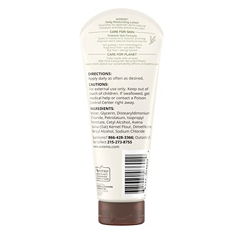 Aveeno Daily Moisturizing Oat Lotion for Dry Skin, 3 x 2.5 fl. oz