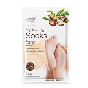 epielle New Moisturizing Socks and Gloves for Hand and Foot Care | Assorted 5 Pairs Socks (Socks 5 Pairs) | Skincare Gifts for Her.. Stocking Stuffer!!