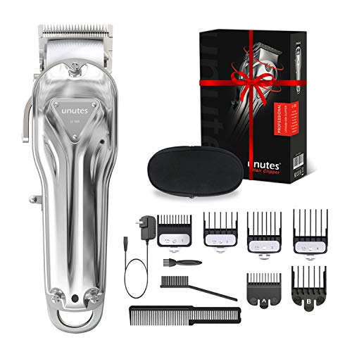 Unutes Hair Clippers for Men, Christmas Gifts Stocking Stuffers for Dad Him Boyfriend Husband, Professional Cordless Hair Cutting kit for Barbers, Haircut Machine