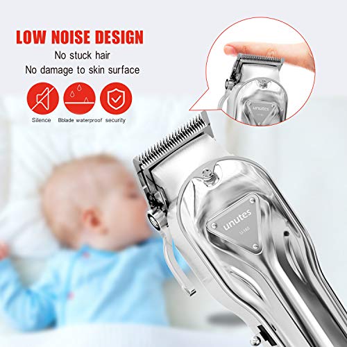 Unutes Hair Clippers for Men, Christmas Gifts Stocking Stuffers for Dad Him Boyfriend Husband, Professional Cordless Hair Cutting kit for Barbers, Haircut Machine