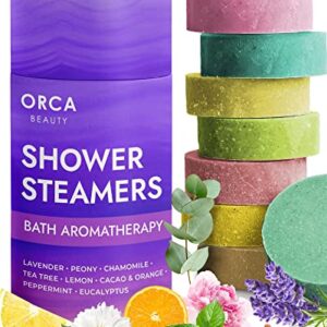 Shower Steamers (8 Scents) Includes Eucalyptus Shower Bombs, Shower Steamers Aromatherapy Shower Steamer, Shower Bombs Aromatherapy, Shower Bomb Menthol, Shower Steamers for Women & Men Shower Tablets