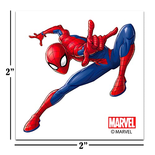 Marvel Spider-Man Tattoos Party Favors Bundle ~ 70+ Pre-Cut Individual 2" x 2" Spiderman Temporary Tattoos for Kids Boys Girls (Spiderman Party Supplies MADE IN USA)