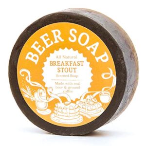 beer soap (breakfast stout) – all natural + made in usa – actually smells good! perfect for beer lovers