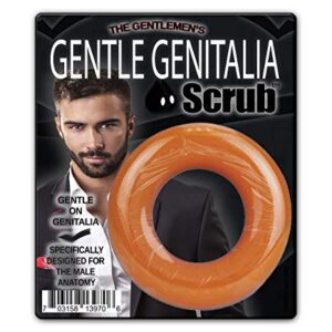 Gentlemen’s Gentle Genitalia Scrub Deluxe - Novelty Soap for Men, Funny Stocking Stuffer, Yellow, Lg