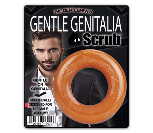 Gentlemen’s Gentle Genitalia Scrub Deluxe - Novelty Soap for Men, Funny Stocking Stuffer, Yellow, Lg