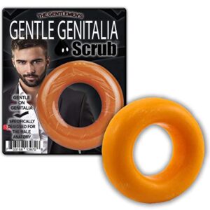 Gentlemen’s Gentle Genitalia Scrub Deluxe - Novelty Soap for Men, Funny Stocking Stuffer, Yellow, Lg