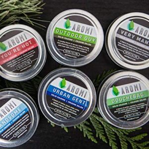 Aromi Solid Cologne | Fresh, Woodsy Scent, Best Men's Fragrance - Vegan, Cruelty-free, Portable, Travel-friendly, Stocking Stuffer, 1.0 oz, 5 (Very Manly)