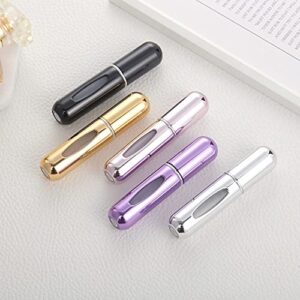 VONOVO Portable Mini Refillable Perfume Atomizer Bottle Atomizer Travel Size Spray Bottles Accessories 5 sets of 5ml/0.2oz