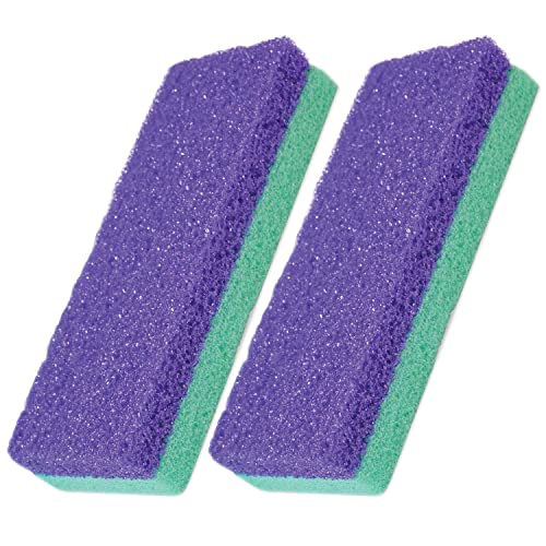 Karlash Professional Pedicure Foot Pumice Stone for Feet Skin Callus Remover and Scrubber for Dead Skins 2 Sided (Pack of 2)